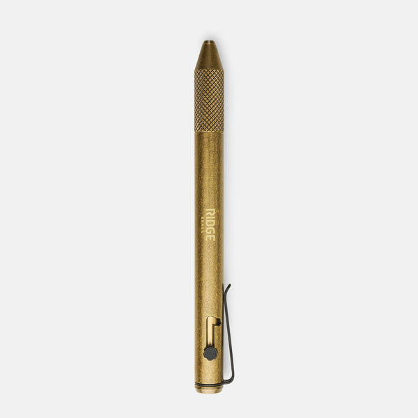 Ridge Bolt Action Pen - Brass - Ridge AU