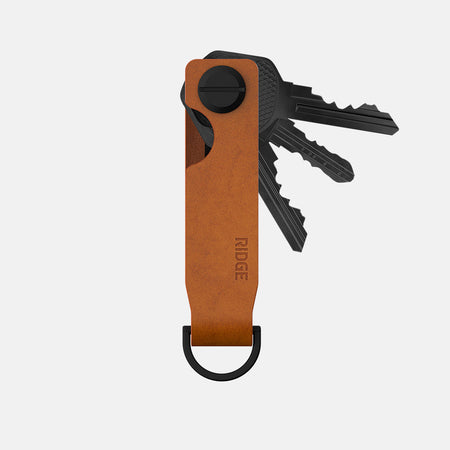 Ridge Keycase - Tobacco Brown Leather — 100% Leather Everyday Carry ...