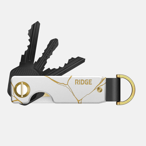 Aluminum Key Case – Kintsugi - White | BREAK THE MOLD - Ridge AU